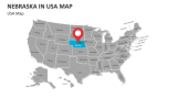 Nebraska Map for Google Slides and PowerPoint - PPT Slides