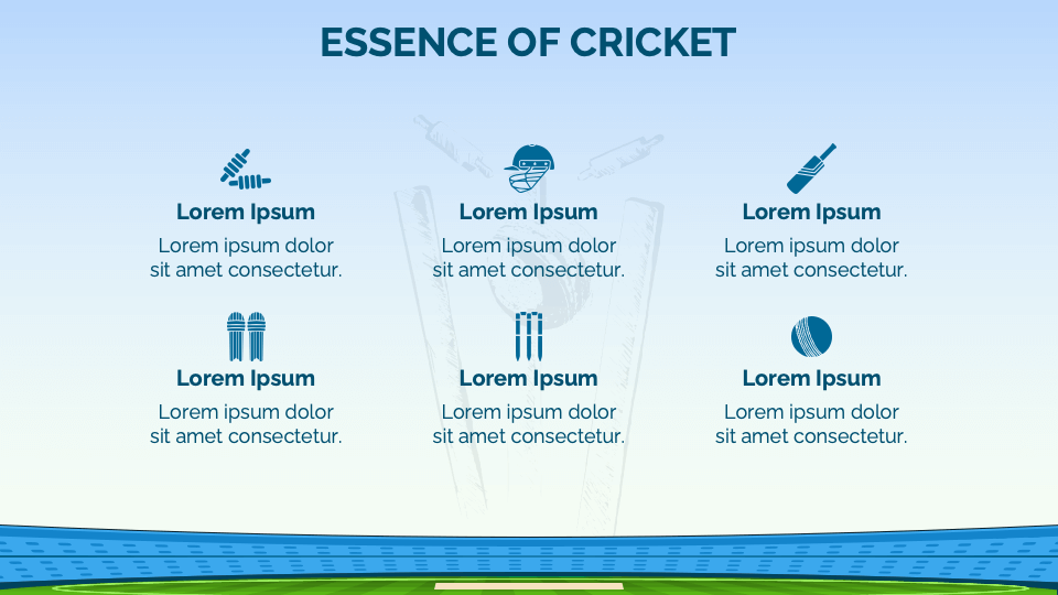 Cricket Stadium Background Presentation Theme for PowerPoint and Google ...