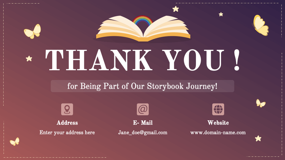 Free Story Books Presentation Theme for Google Slides and PowerPoint