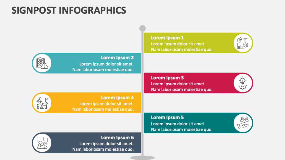 Signpost Infographics for Google Slides and PowerPoint - PPT Slides