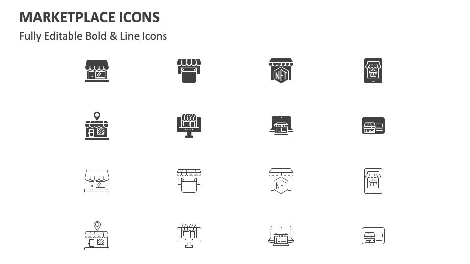 Marketplace Icons for Google Slides and PowerPoint