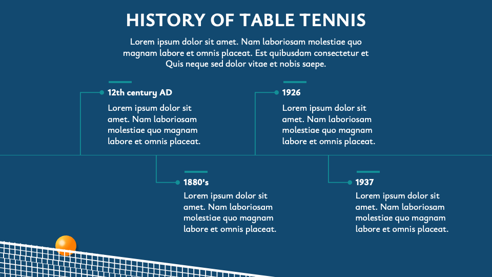 Free Table Tennis Theme for Google Slides and PowerPoint