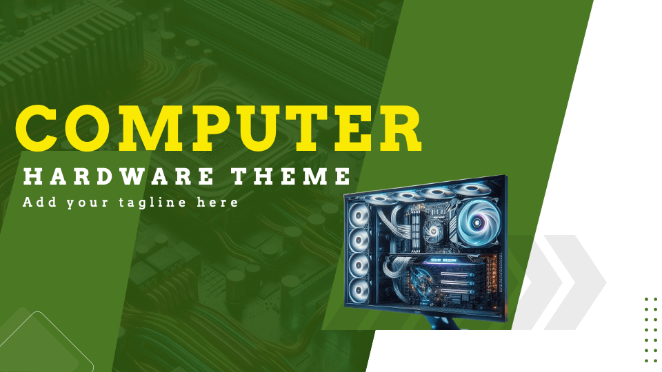 Free Computer Hardware Theme for Google Slides and PowerPoint
