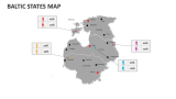 Baltic States map for Google Slides and PowerPoint - PPT Slides