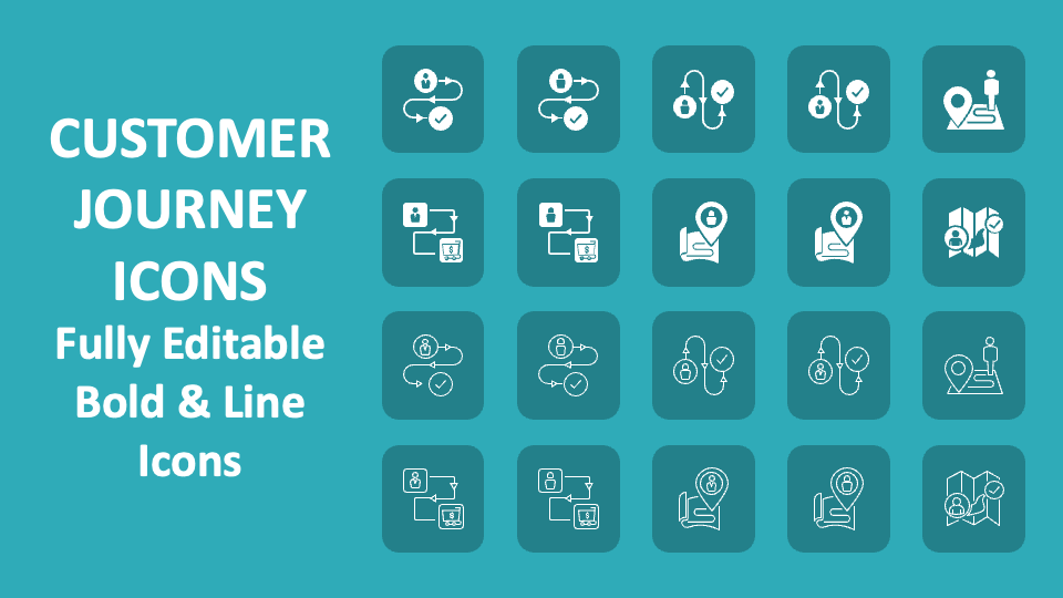 Customer Journey Icons for Google Slides and PowerPoint