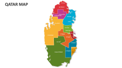 Qatar Map for Google Slides and PowerPoint - PPT Slides