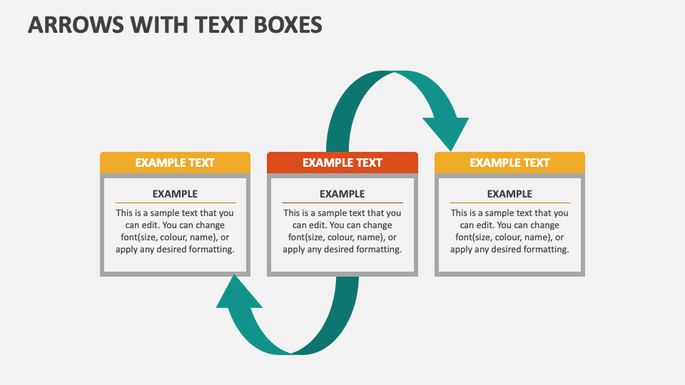 Arrows with Text Boxes Template for PowerPoint and Google Slides - PPT ...