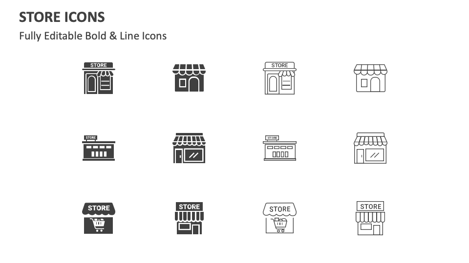 Store Icons for Google Slides and PowerPoint