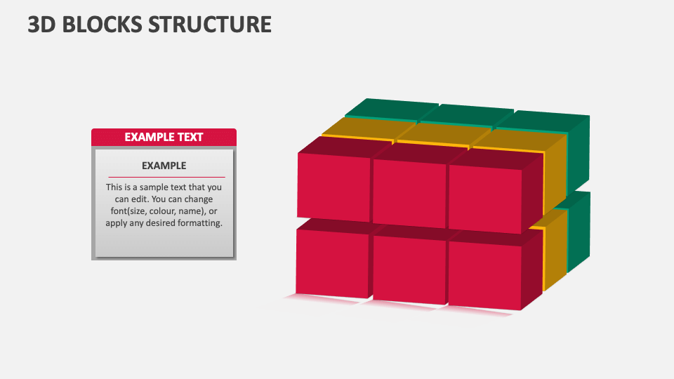 3D Blocks Structure Template for PowerPoint and Google Slides - PPT Slides