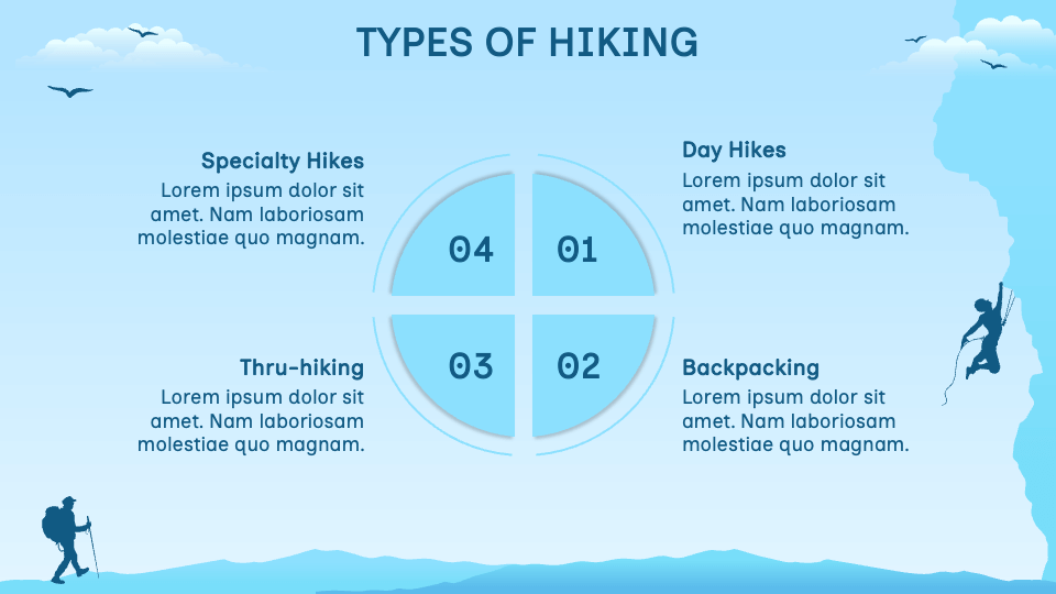 Free Hiking Presentation Theme for Google Slides and PowerPoint