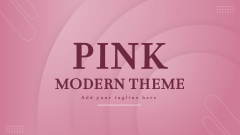 Free Pink Modern Presentation Theme for Google Slides and PowerPoint