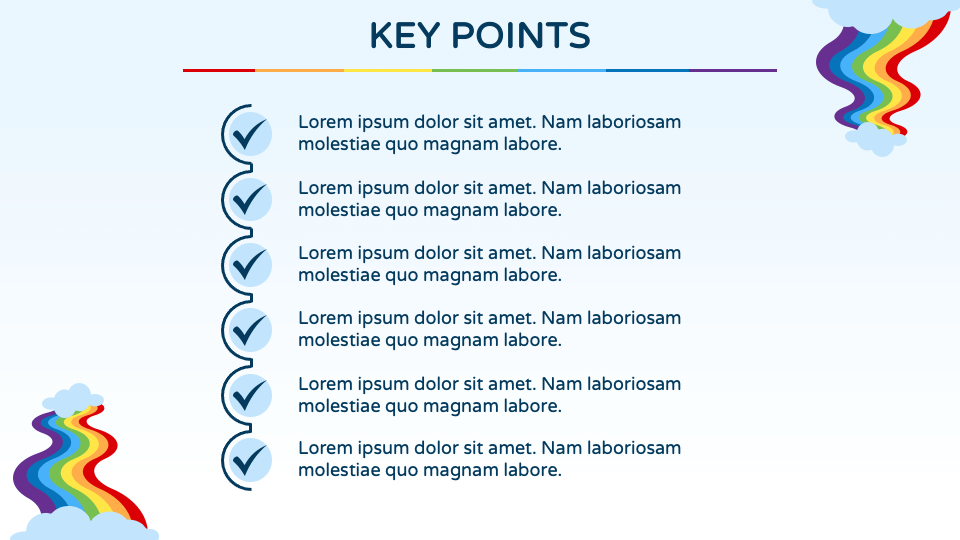 Free Rainbow Background Presentation Theme for Google Slides and PowerPoint
