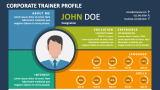 Corporate Trainer Profile Template for Google Slides and PowerPoint ...