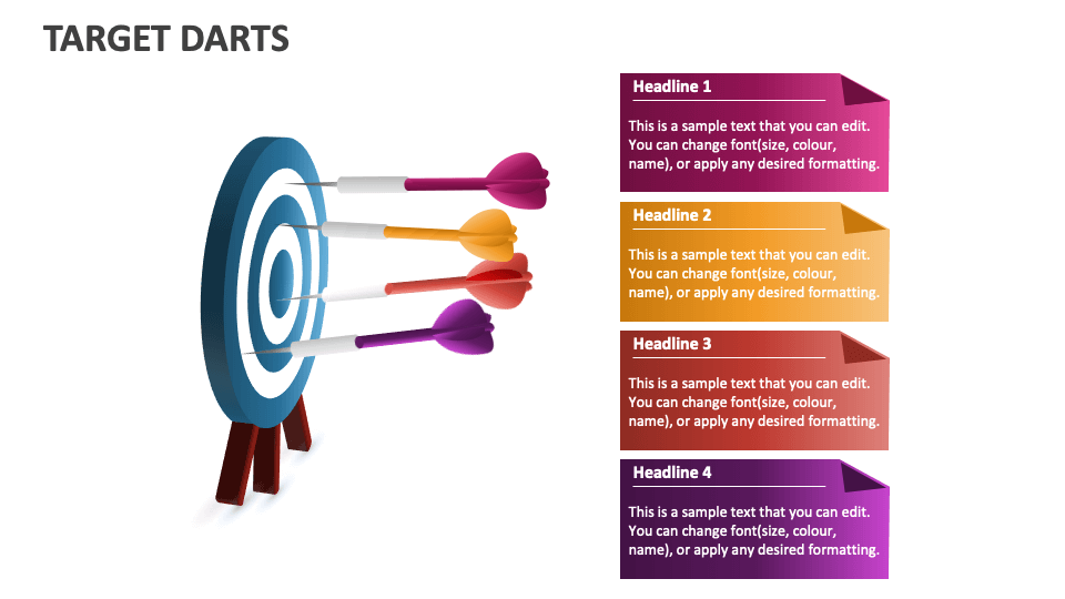 Target Darts Template for PowerPoint and Google Slides - PPT Slides