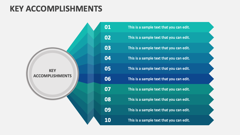 Key Accomplishments PowerPoint and Google Slides Template - PPT Slides