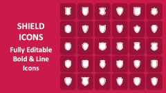 Shield Icons for Google Slides and PowerPoint