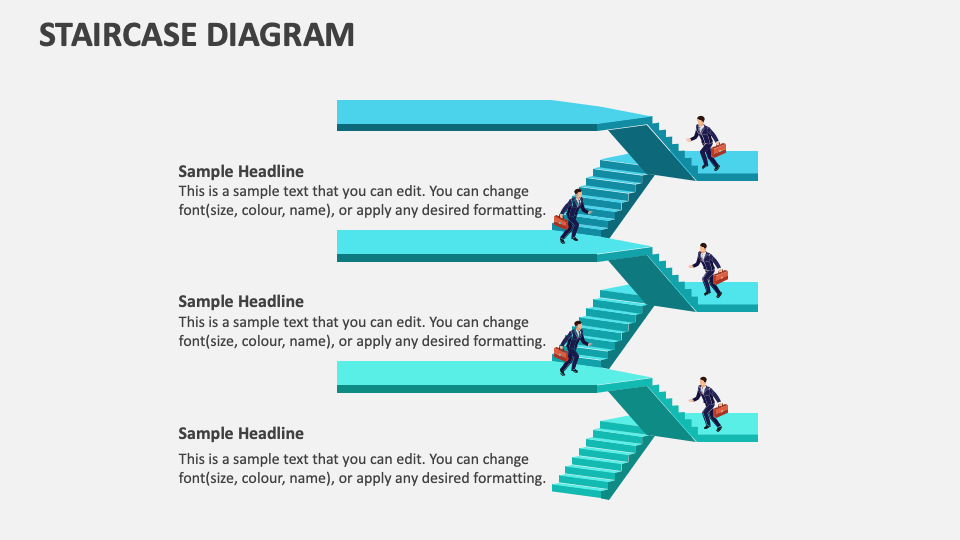 Staircase Diagram PowerPoint and Google Slides Template - PPT Slides