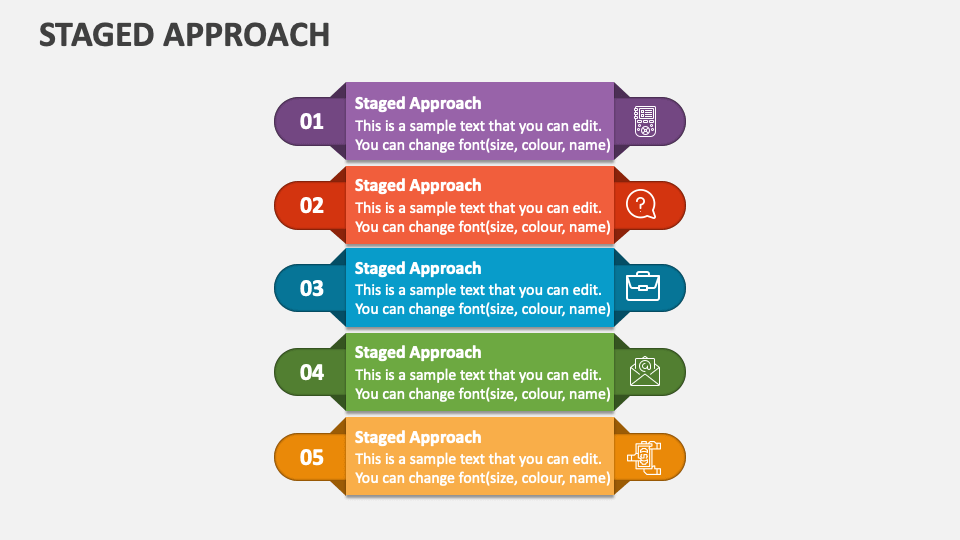 Staged Approach PowerPoint and Google Slides Template - PPT Slides