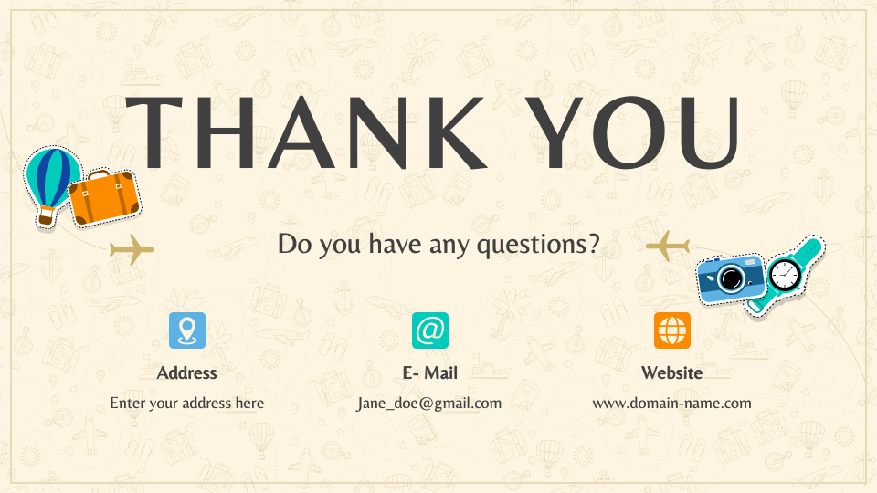 Free Travel Background Presentation for Google Slides and PowerPoint