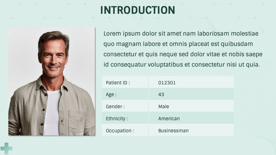 Free Patient Case Study Presentation for Google Slides and PowerPoint