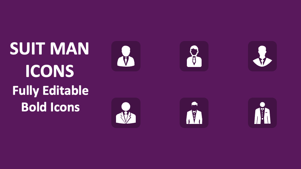 Suit Man Icons for Google Slides and PowerPoint