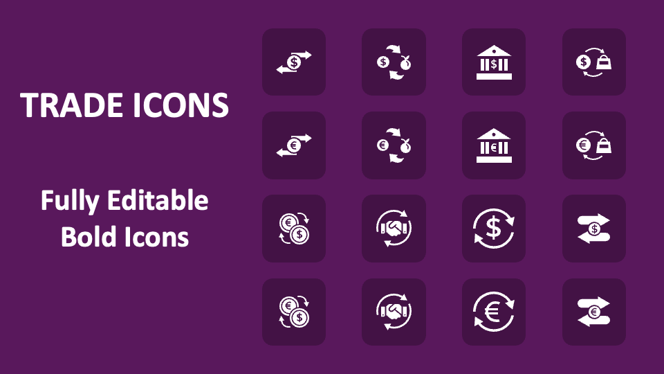 Trade Icons for Google Slides and PowerPoint