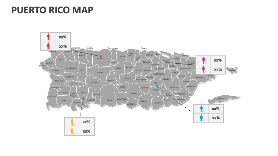 Puerto Rico Map for Google Slides and PowerPoint - PPT Slides