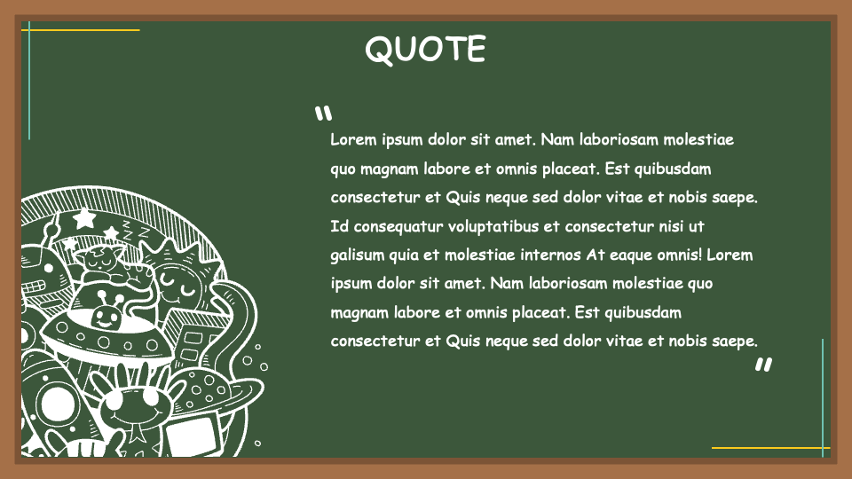 Free Doodle Chalkboard Theme for Google Slides and PowerPoint