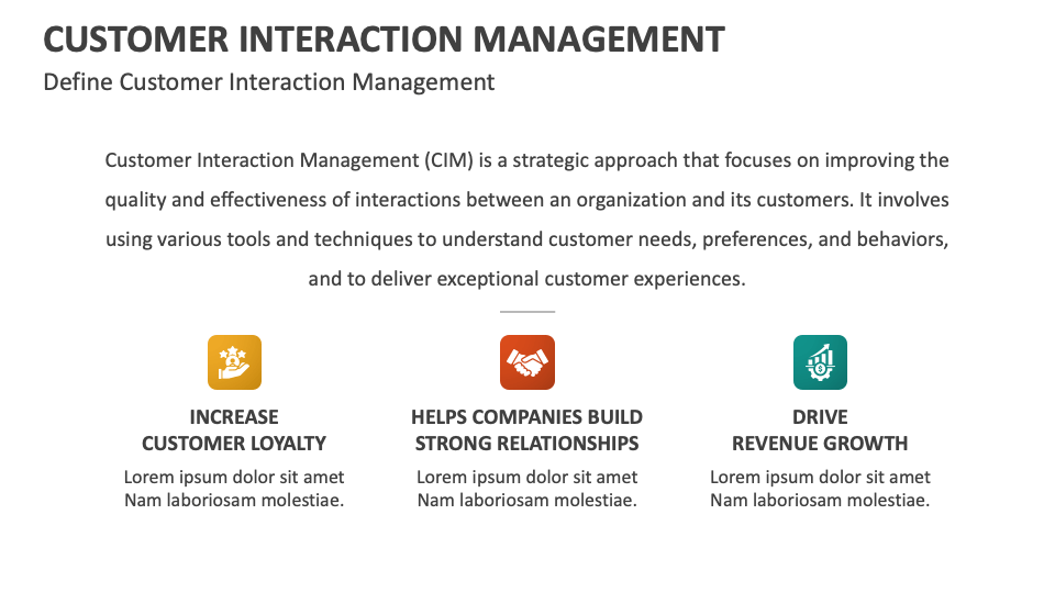 Customer Interaction Management Template for PowerPoint and Google ...