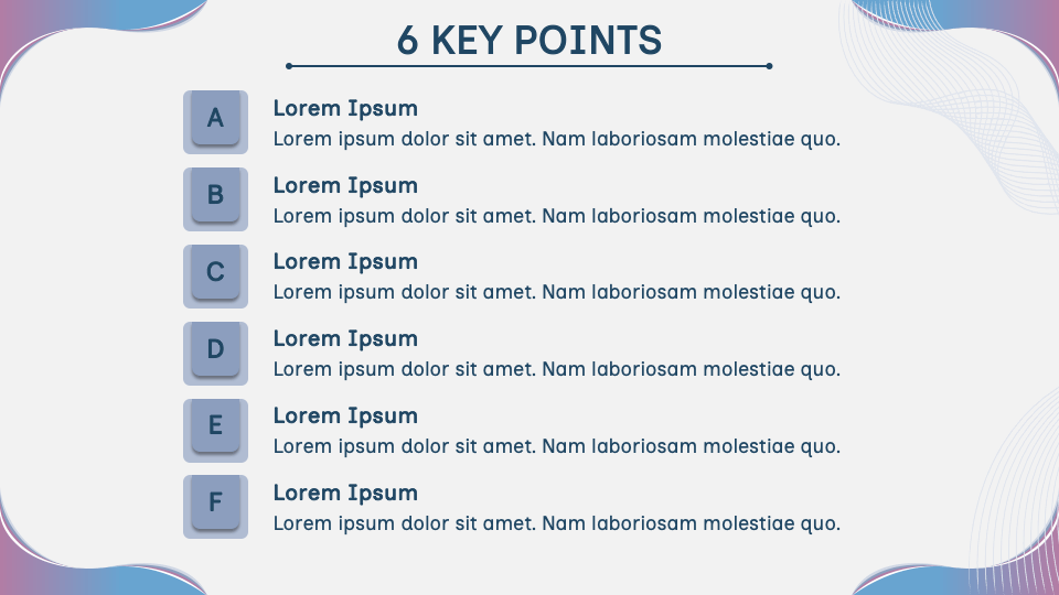 Free Abstract Waves Presentation Theme for Google Slides and PowerPoint