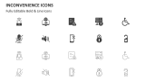 Inconvenience Icons for Google Slides and PowerPoint