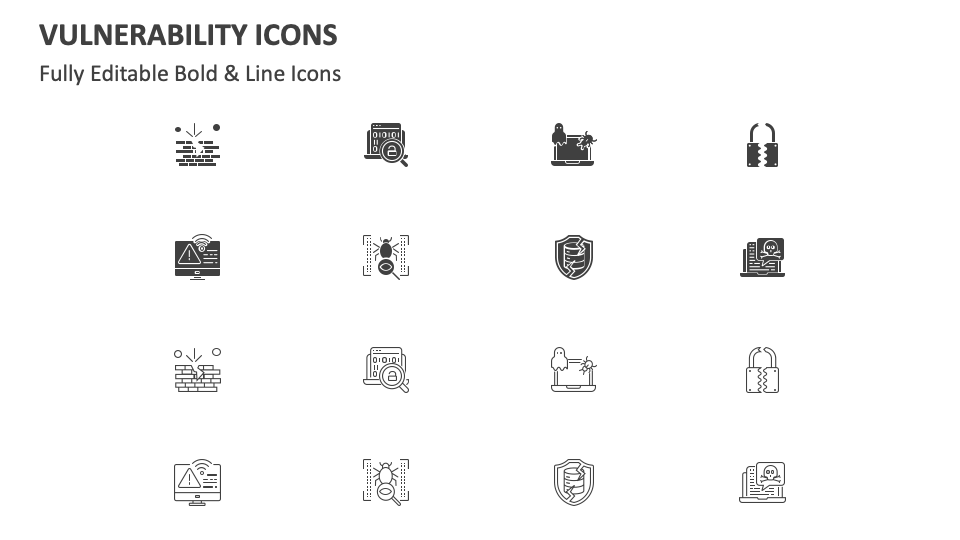Vulnerability Icons for Google Slides and PowerPoint