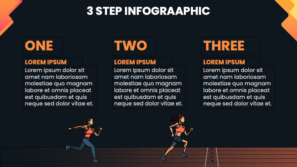 Free People Running Presentation Theme for Google Slides and PowerPoint