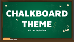 Free Creative Chalkboard Theme for Google Slides and PowerPoint