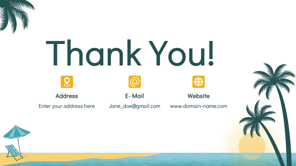 Free Beach Sunset Theme for Google Slides and PowerPoint