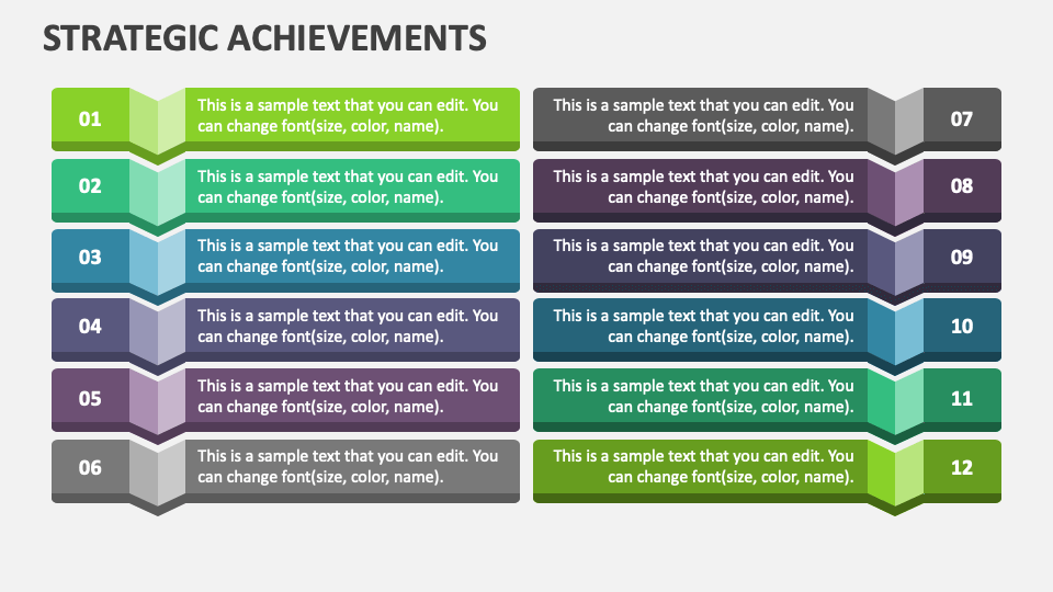 Strategic Achievements PowerPoint and Google Slides Template - PPT Slides