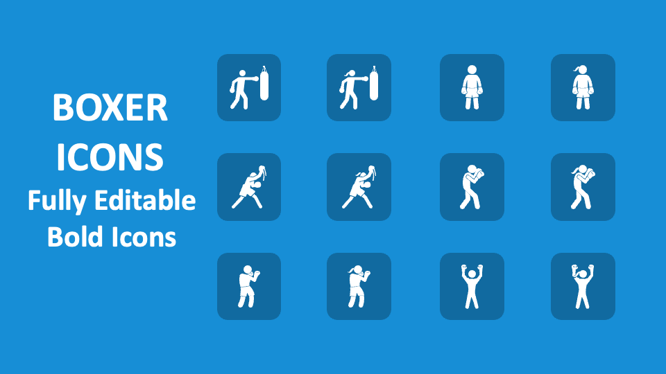 Boxer Icons for Google Slides and PowerPoint