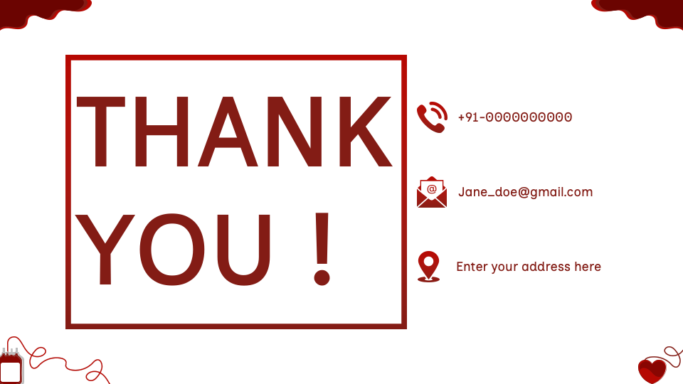 Free Blood Donation Presentation Theme for Google Slides and PowerPoint