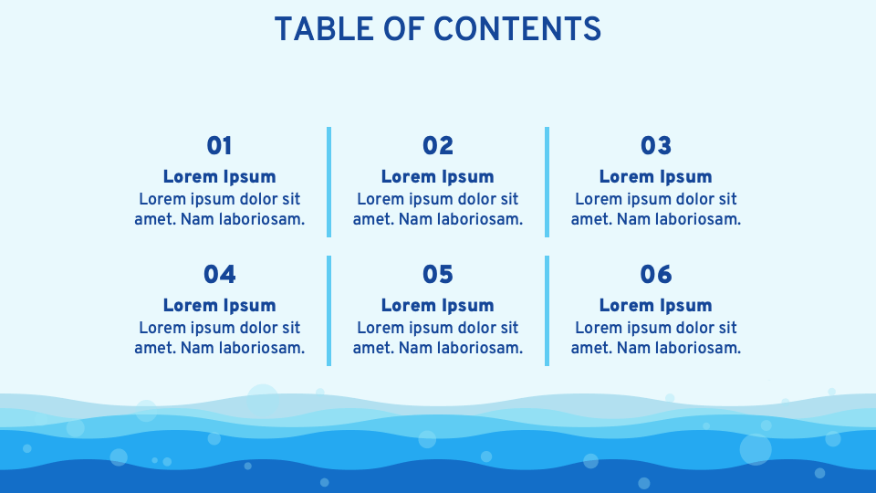 Ocean Waves Presentation Theme for PowerPoint and Google Slides - PPT ...