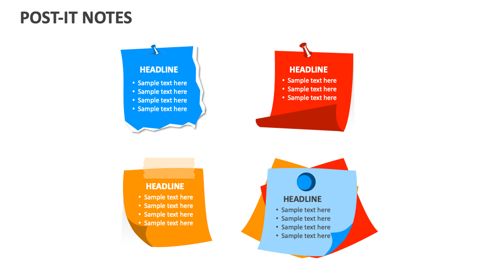 Post-it Notes Template for PowerPoint and Google Slides - PPT Slides