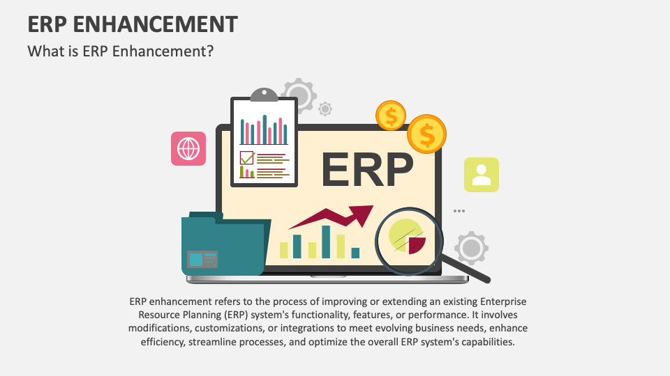 ERP Enhancement PowerPoint and Google Slides Template - PPT Slides
