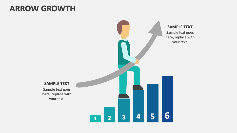 Arrow Growth PowerPoint and Google Slides Template - PPT Slides