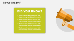 Tip of The Day PowerPoint and Google Slides Template - PPT Slides