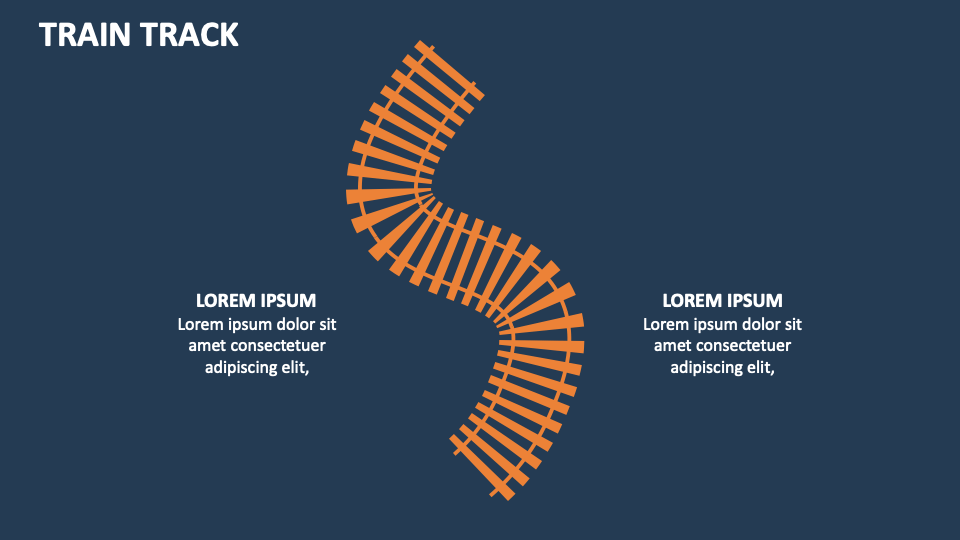 Train Track Template for PowerPoint and Google Slides - PPT Slides