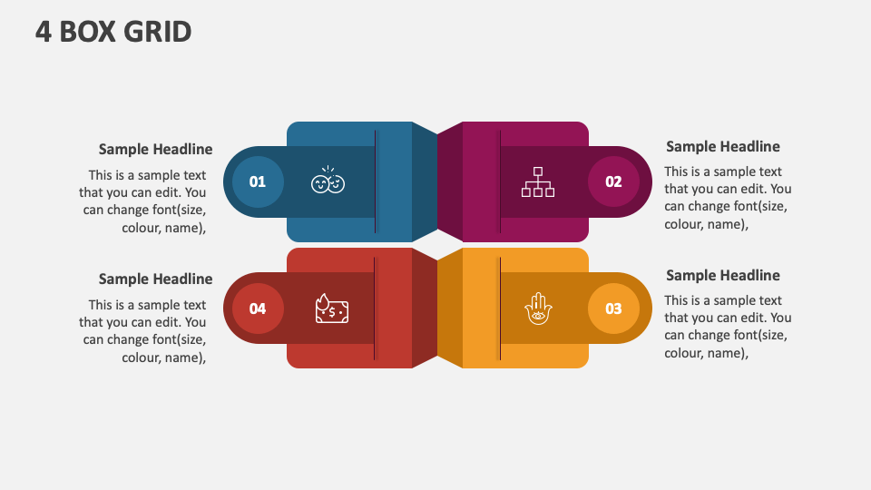 4 Box Grid PowerPoint and Google Slides Template - PPT Slides