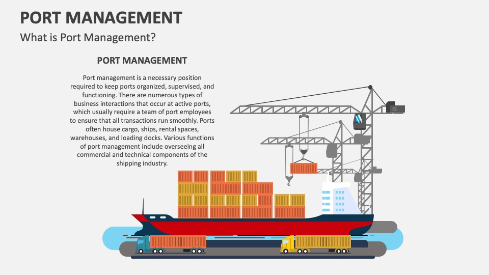 Port Management PowerPoint and Google Slides Template - PPT Slides