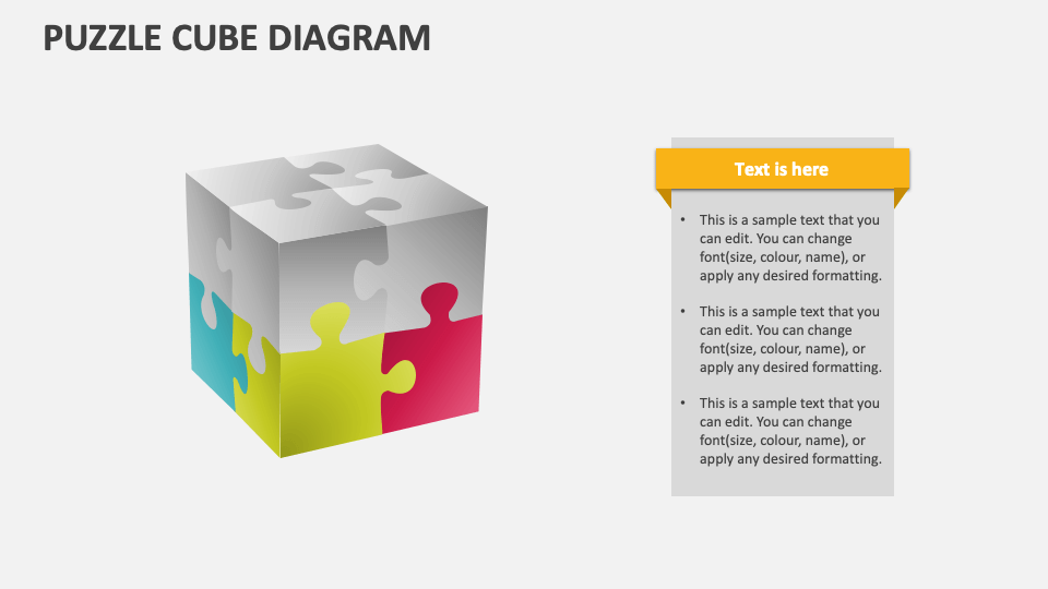 Puzzle Cube Diagram Template for PowerPoint and Google Slides - PPT Slides