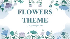 Free Flowers Presentation Theme for Google Slides and PowerPoint