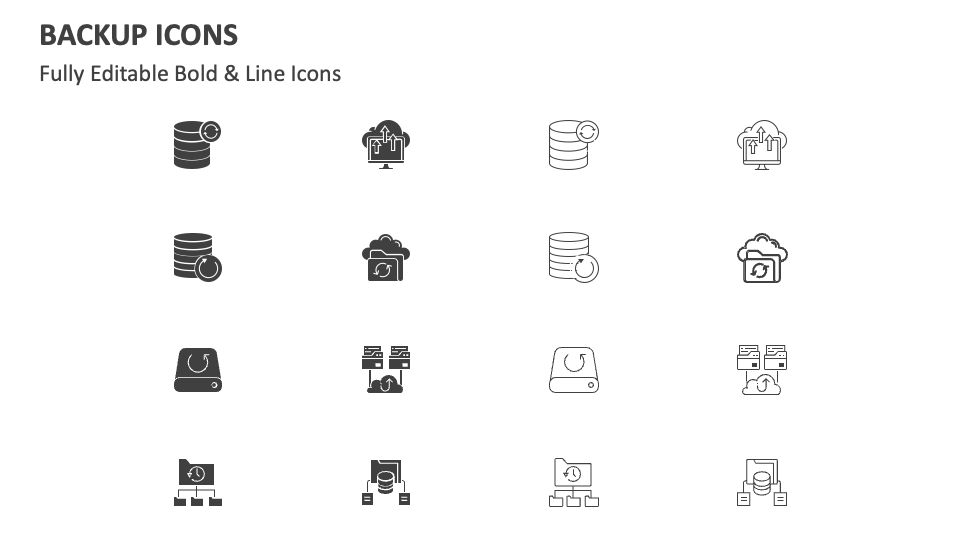 Backup Icons for Google Slides and PowerPoint