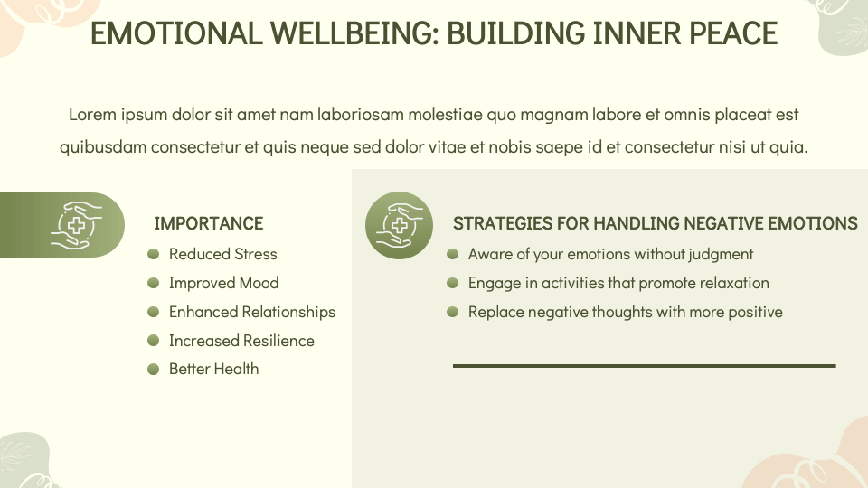 Free - Health and Wellbeing Workshop Template for Google Slides and ...